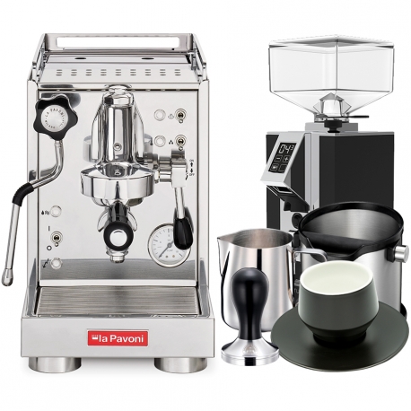 La Pavoni Mini Cellini LPSMCS01EU Inkl. Eureka Mignon Turbo ...
