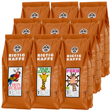Rigtig Kaffe Verdens Kaffe Pakke v/24kg