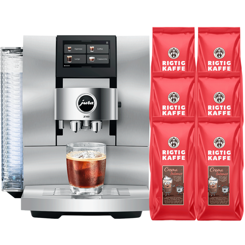 Jura Z10 (EB) Aluminium White Inkl. 6kg Rigtig Kaffe Crema Intenso