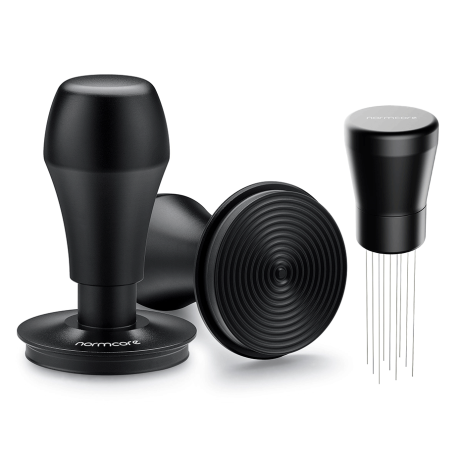Normcore V4 Tamper m. Fjeder, Riller & Titanium 58mm Inkl. WDT Tool V2